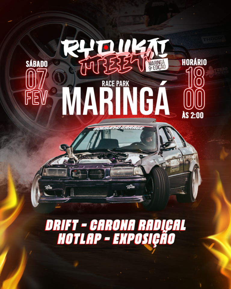 Ryoukai Meet Maringá - 9ª Edição - Evento de Drift, Hotlap e Exposição!